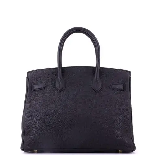 Hermès Birkin Handbag Togo With Gold Hardware 30 - Black