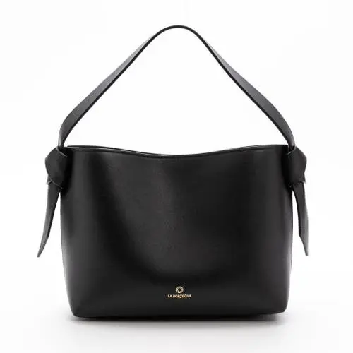 LA PORTEGNA Paulita Crossbody Bag - Black