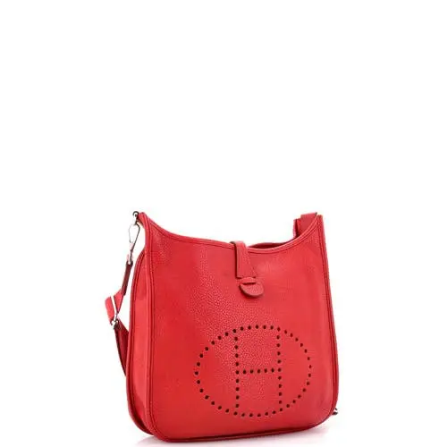 Hermès Evelyne Bag Gen Iii Clemence Pm - Red