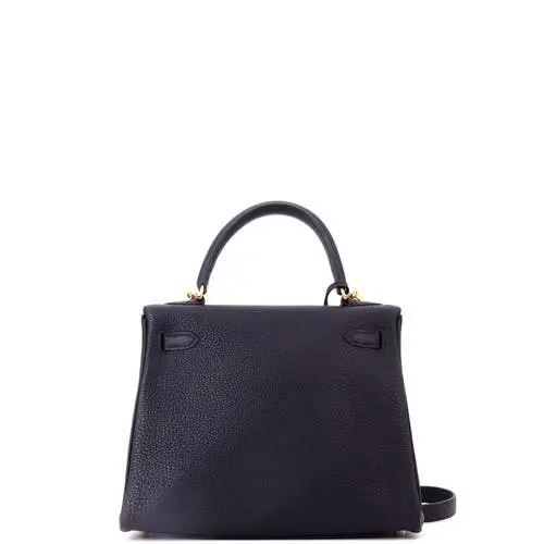Hermès Kelly Handbag 25 Black Togo With Gold Hardware