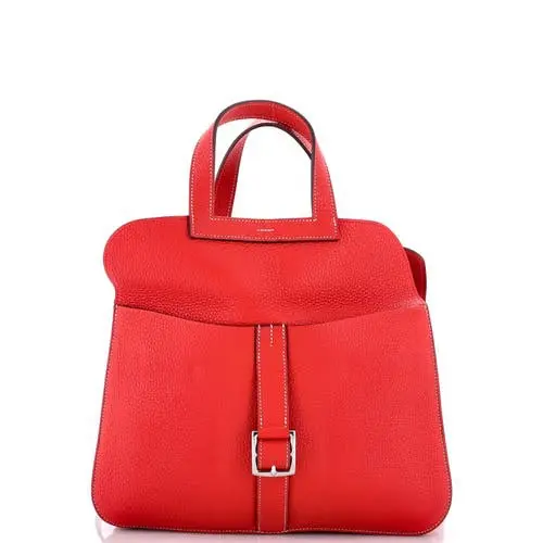 Hermès Halzan Bag Clemence 31 - Red