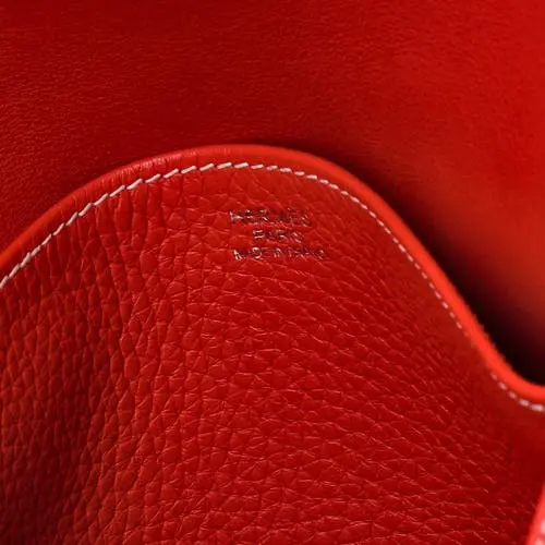 Hermès Halzan Bag Clemence 31 - Red