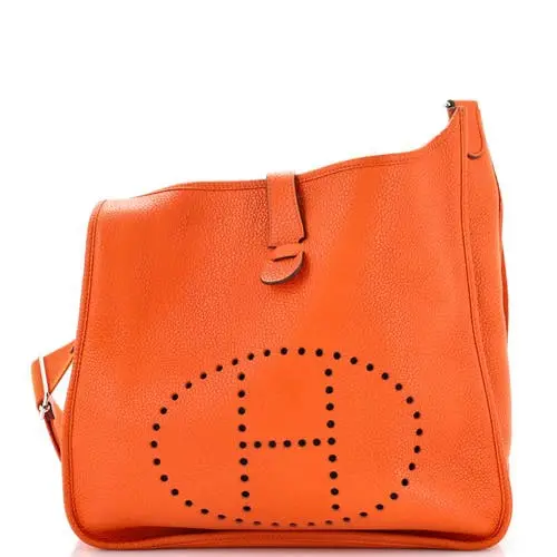 Hermès Evelyne Bag Gen Iii Clemence Gm - Orange