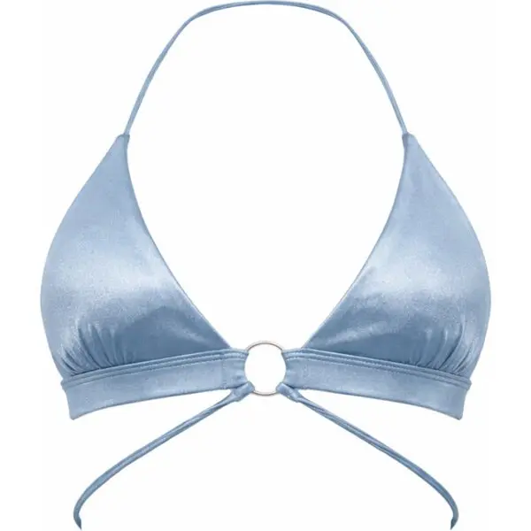 IVY SWIMWEAR Bikini Top With Padded Cups - Blue
