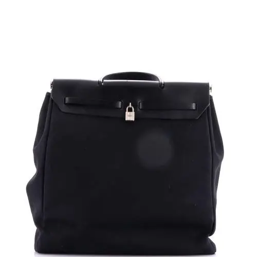 Hermès Herbag Toile And Leather Gm