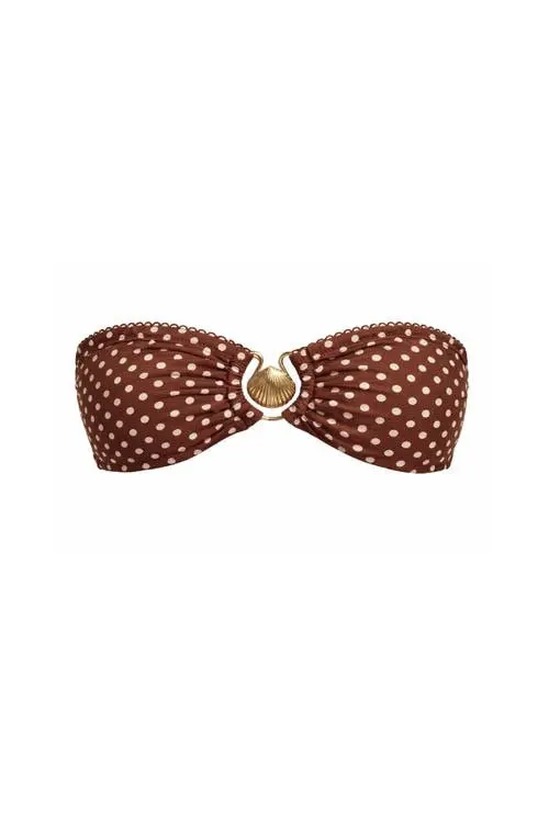 IVY SWIMWEAR Violetta Bikini Top - Brown