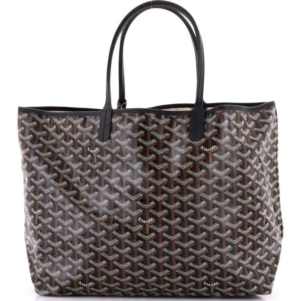 Goyard Saint Louis Pm Tote Coated Canvas - Black