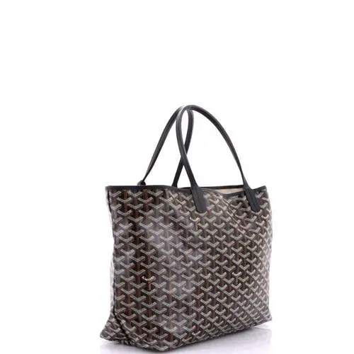 Goyard Saint Louis Pm Tote Coated Canvas - Black