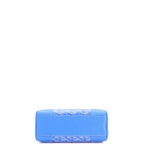 Goyard Saigon Top Handle Bag Coated Canvas With Leather Mini - Blue