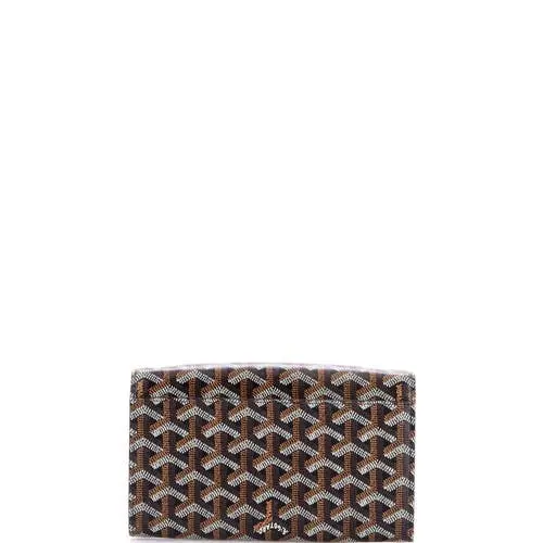 Goyard Varenne Continental Wallet With Strap Coated Canvas - Black