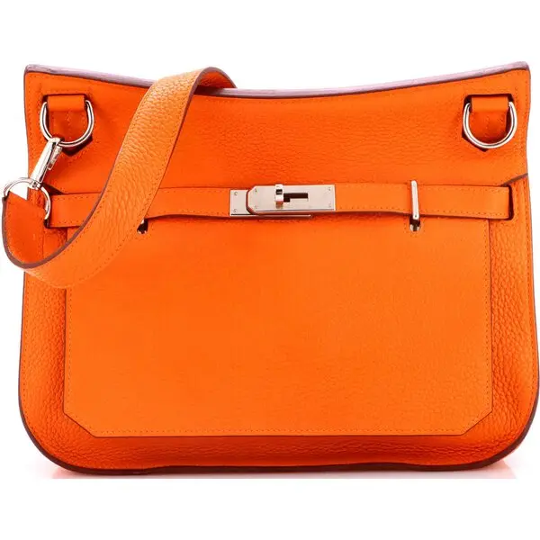 Hermès Jypsiere Bag Clemence 28 - Orange