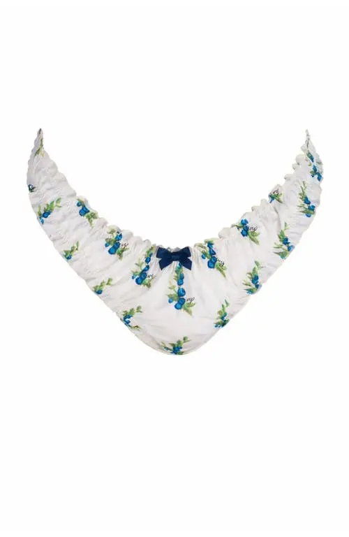 IVY SWIMWEAR Printed Bikini Bottom - Blue
