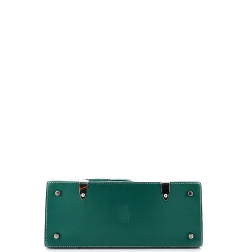 Goyard Saigon Top Handle Bag Coated Canvas With Leather Pm - Green