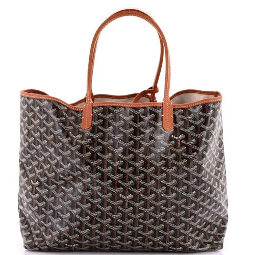 Goyard Saint Louis Pm Tote Coated Canvas - Black