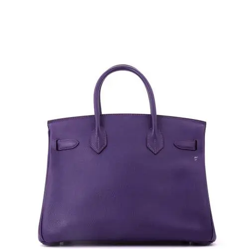 Hermès Birkin Handbag Purple Epsom With Palladium Hardware 30 - Iris