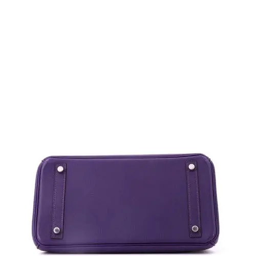 Hermès Birkin Handbag Purple Epsom With Palladium Hardware 30 - Iris