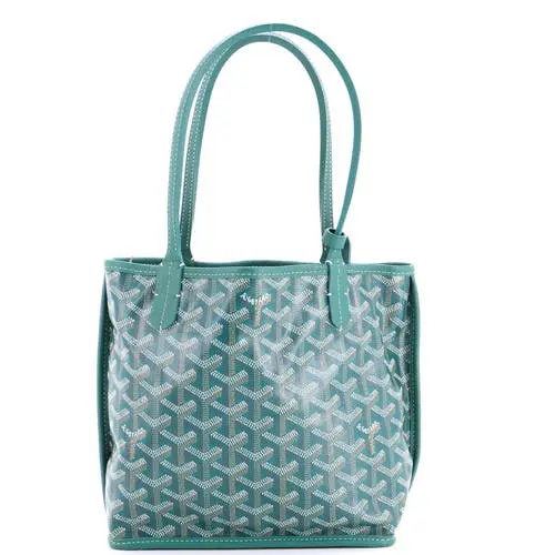 Goyard Anjou Reversible Tote Coated Canvas Mini - Green