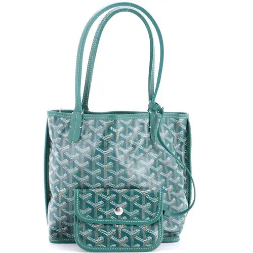 Goyard Anjou Reversible Tote Coated Canvas Mini - Green