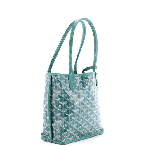 Goyard Anjou Reversible Tote Coated Canvas Mini - Green