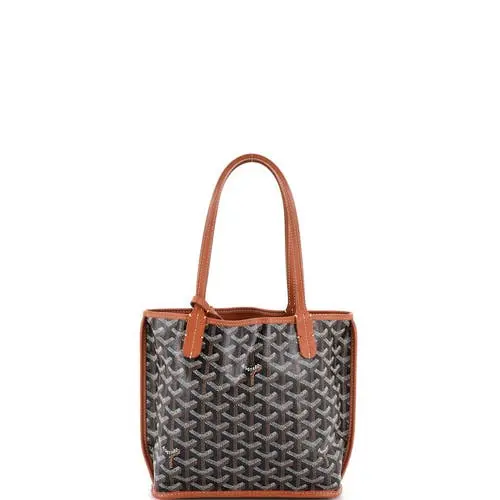 Goyard Anjou Reversible Tote Coated Canvas Mini - Brown