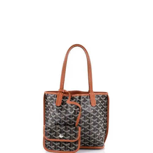 Goyard Anjou Reversible Tote Coated Canvas Mini - Brown