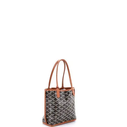 Goyard Anjou Reversible Tote Coated Canvas Mini - Brown