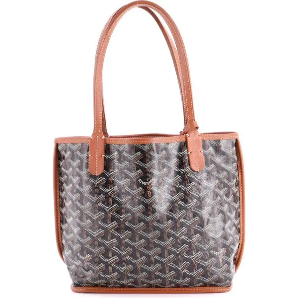 Goyard Anjou Reversible Tote Coated Canvas Mini - Brown