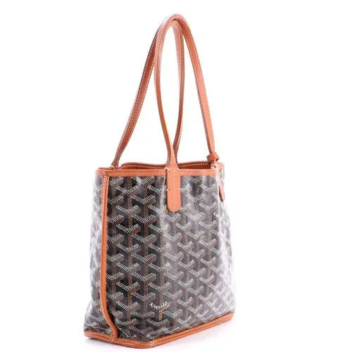 Goyard Anjou Reversible Tote Coated Canvas Mini - Brown