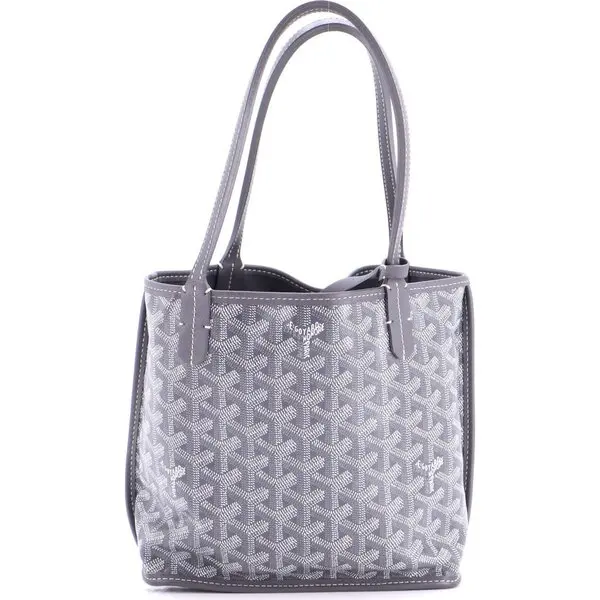 Goyard Anjou Reversible Mini Tote Coated Canvas - Grey