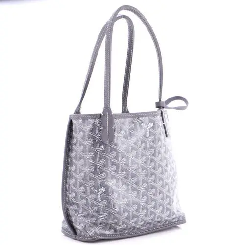 Goyard Anjou Reversible Tote Coated Canvas Mini - Grey