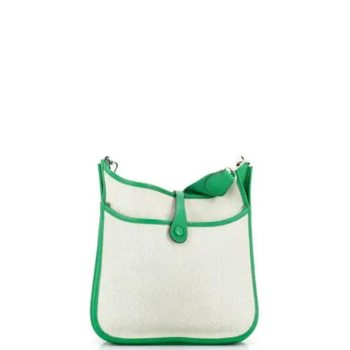 Hermès Evelyne Bag Gen Iii Toile And Leather Pm