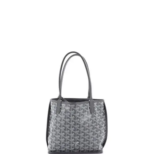 Goyard Anjou Reversible Tote Coated Canvas Mini - Grey