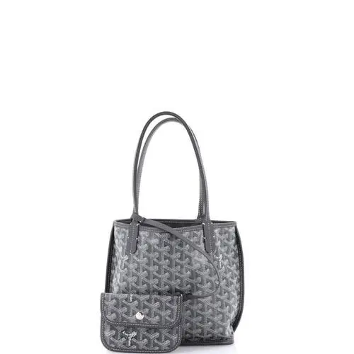 Goyard Anjou Reversible Tote Coated Canvas Mini - Grey
