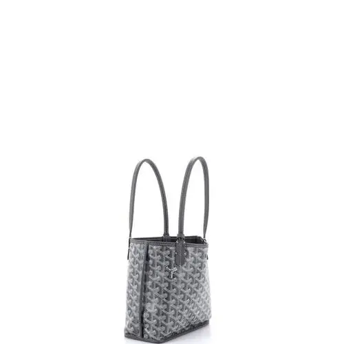 Goyard Anjou Reversible Tote Coated Canvas Mini - Grey