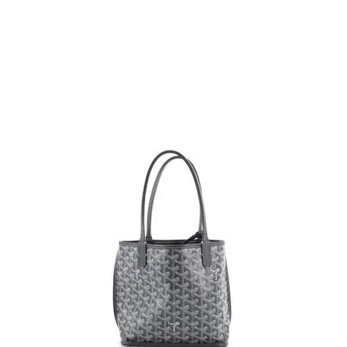 Goyard Anjou Reversible Tote Coated Canvas Mini - Grey
