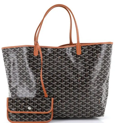 Goyard Saint Louis Tote Coated Canvas Gm - Brown