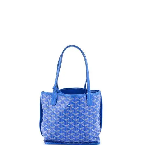 Goyard Anjou Reversible Tote Coated Canvas Mini - Blue