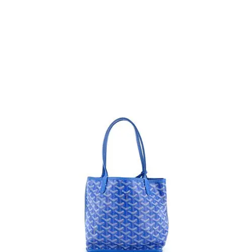 Goyard Anjou Reversible Tote Coated Canvas Mini - Blue