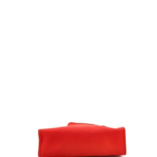 Hermès Herbag Zip Leather And Toile 31 - Red