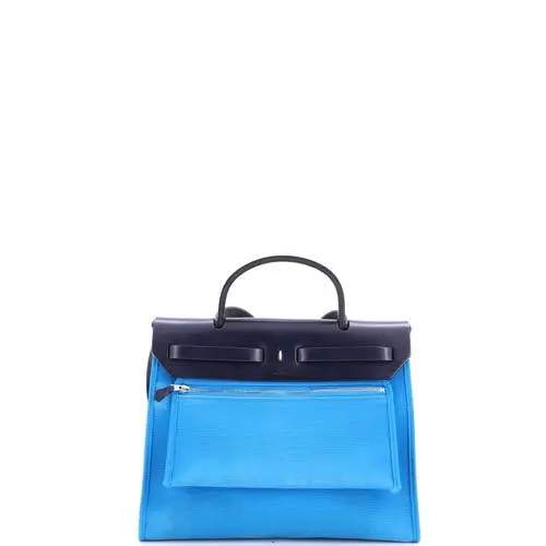 Hermès Herbag Zip Leather And Toile 31