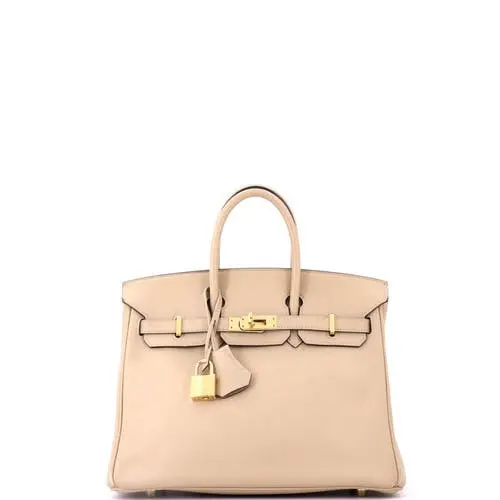 Hermès Birkin 25 Handbag Light Swift With Gold Hardware - Trench