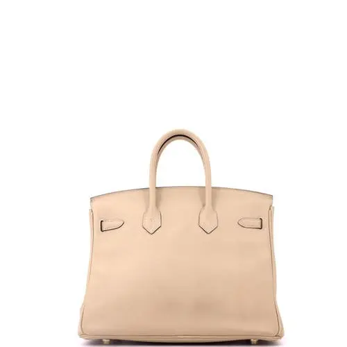 Hermès Birkin 25 Handbag Light Swift With Gold Hardware - Trench