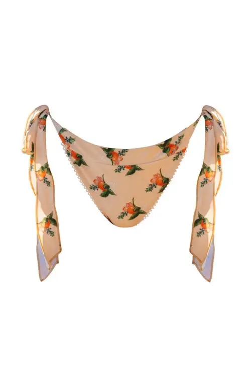 IVY SWIMWEAR Printed Bikini Bottom - Orange