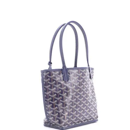 Goyard Anjou Reversible Mini Tote Coated Canvas - Blue