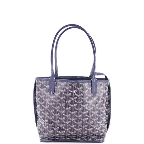 Goyard Anjou Reversible Mini Tote Coated Canvas - Blue