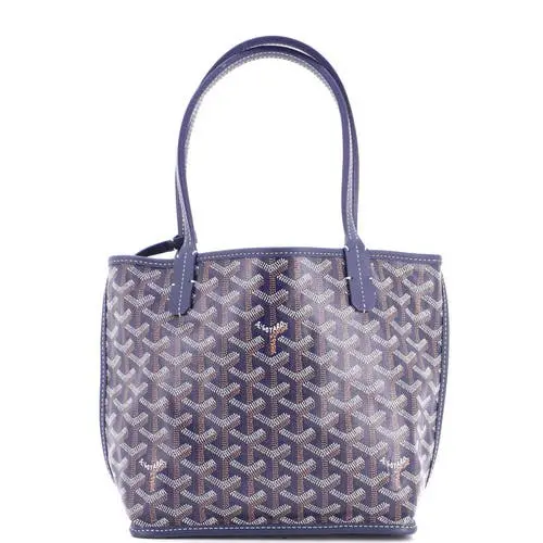 Goyard Anjou Reversible Mini Tote Coated Canvas - Blue