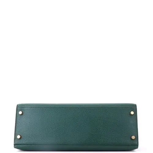 Hermès Kelly Handbag Green Ardennes 32