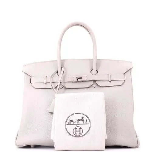 Hermès Birkin Handbag Togo With Palladium Hardware 35 - Grey