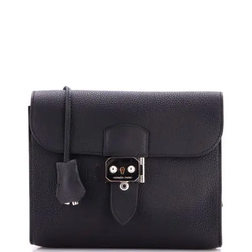 Hermès Sac A Depeches 21 Messenger Bag Togo - Black