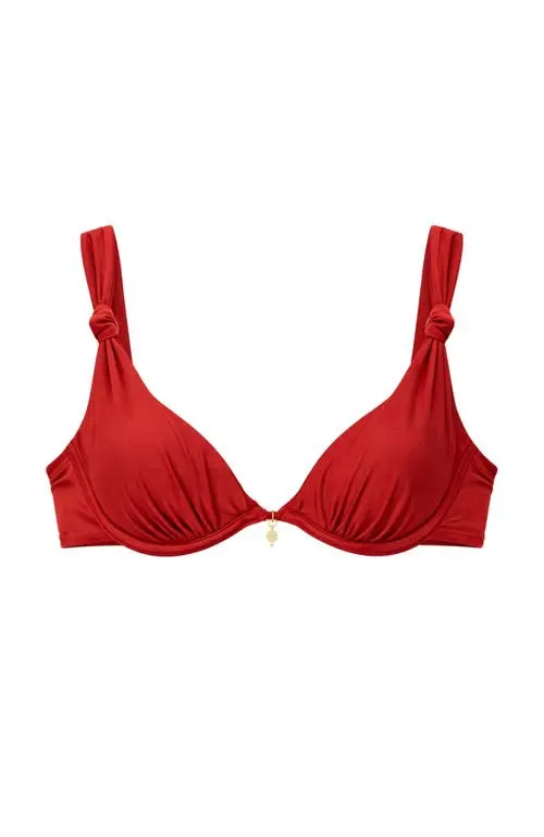 IVY SWIMWEAR Siena Bikini Top - Red